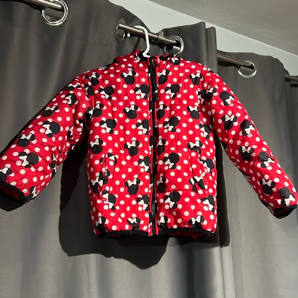 Disney | Jackets & Coats | Girls Disney Junior Minnie Mouse Puffer ...